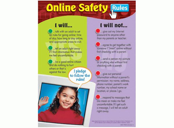 Online Safety Rules Learning Chart online-safety-rules-learning-chart