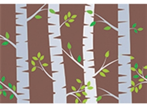 Birch Trees Border